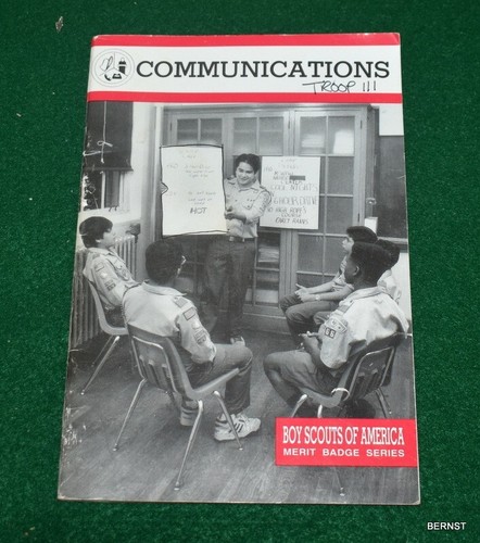 1995 BOY SCOUT MERIT BADGE BOOK - COMMUNICATIONS | eBay