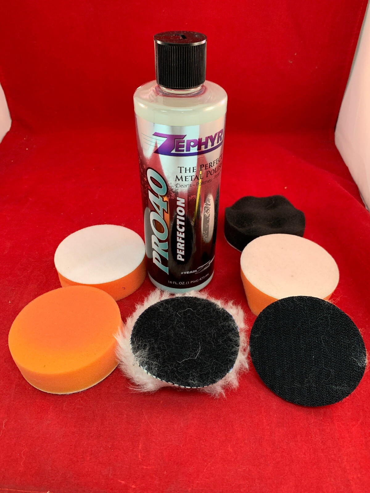 Zephyr Pro 40 Kit PERFECTION METAL POLISH TRUCKS BOAT MOTORCYCLE ...