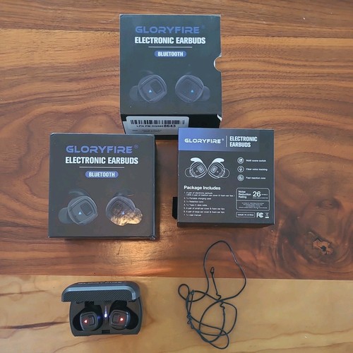 Gloryfire Bluetooth Hearing Protection Ear Buds Shooting 26db Noise ...