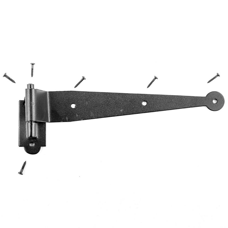Black Offset Strap Lift Off Pintle Hinge 11 Inch x 2 5/8 Inch Wrought ...