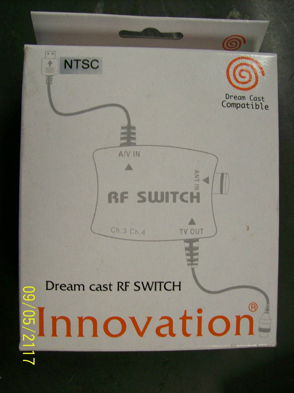 NEW Dreamcast RF TV Switch Coax Cable AV Audio Video Sega Adaptor ...