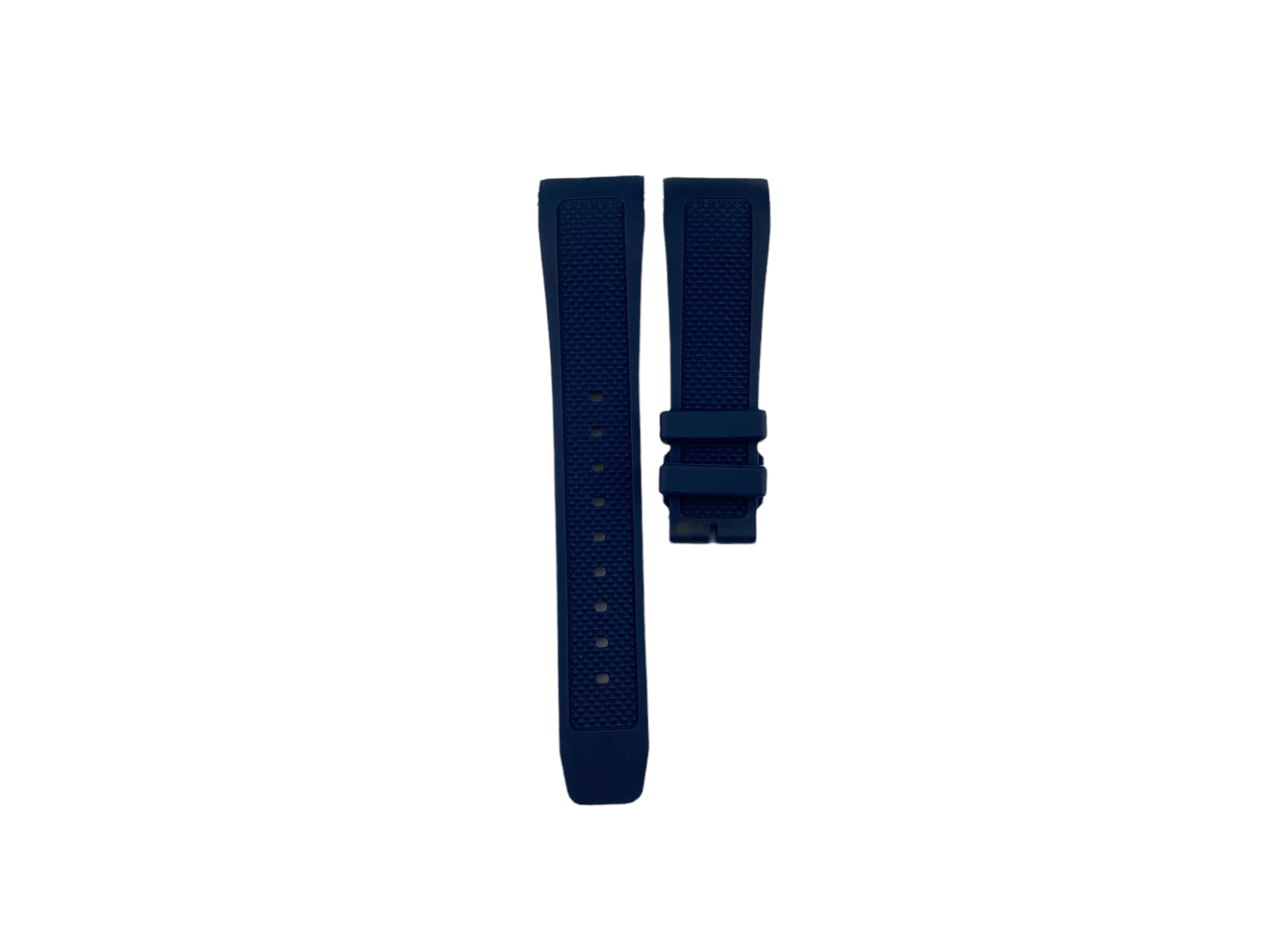 22mm Navy Blue Rubber/Silicone Strap/Band Buckle fit IWC AQUATIMER ...