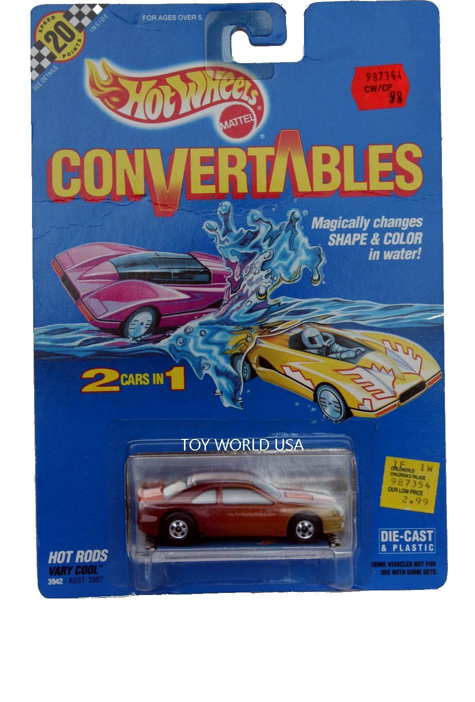 1990 Hot Wheels Convertables Hot Rods Vary Cool T-Bird Stocker | eBay