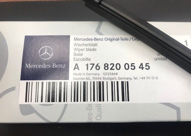 Genuine Mercedes Benz Rear Wiper Blade A Class W176 A1768200545 | eBay
