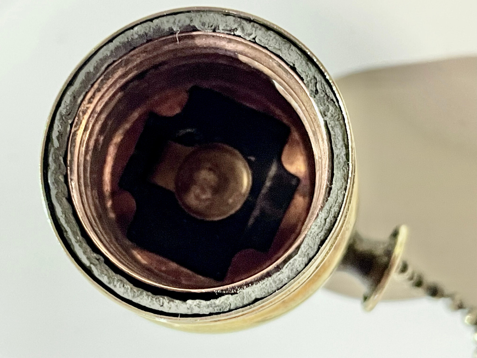 Vintage HUBBELL Lamp Socket Pull Chain Light Fat Boy Brass Restore ...