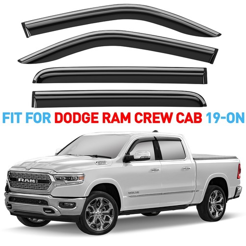Ram Window Deflectors For 2009-2018 Dodge Ram 1500 Crew Cab Window ...