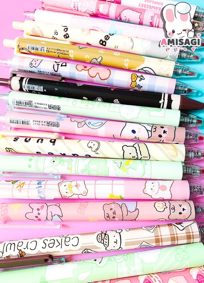 2 Pieces Cute Animals Gel Pen Rabbit Bear Anime Manga Kawaii Random NEW ...