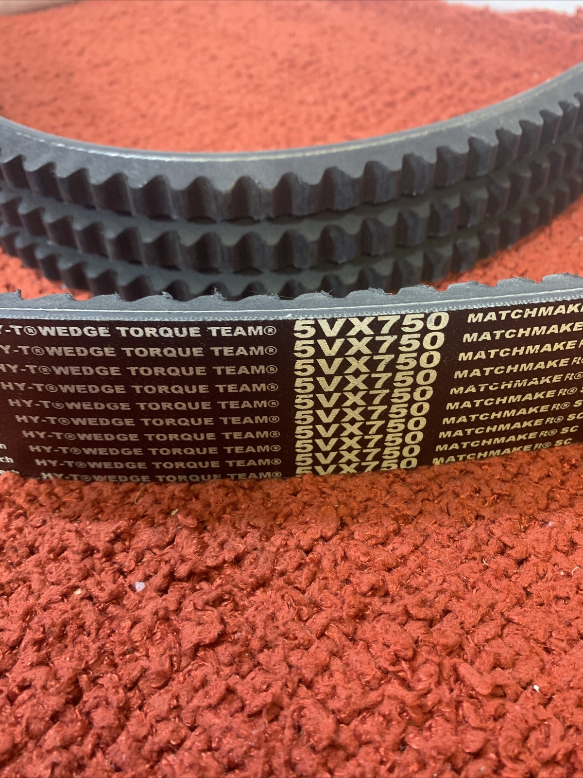 Continental 3/5VX750 Hy-t Wedge Matchmaker Notched V-belt 3-band 75in X ...