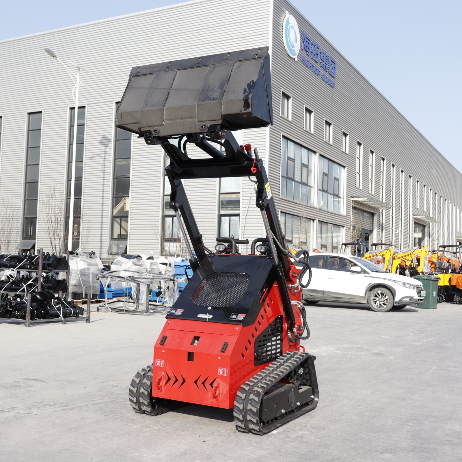 FREE SHIP Compact Mini Skid Steer Hydraulic Vertical Gasoline 13.5HP ...