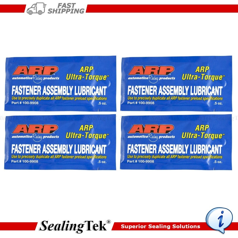 "Pack of 4" ARP 100-9908 Ultra-Torque Fastener Assembly Lubricant 0.5 ...