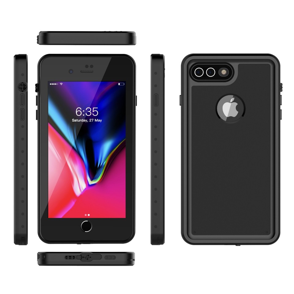 For Apple iPhone 7 / 8 Plus Waterproof Case Shockproof Built-in Screen ...