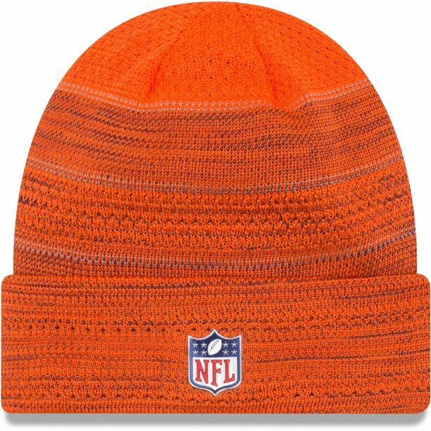 DENVER BRONCOS NEW ERA (NFL ON FIELD) TD KNIT ORANGE STRIPED CAP BEANIE ...
