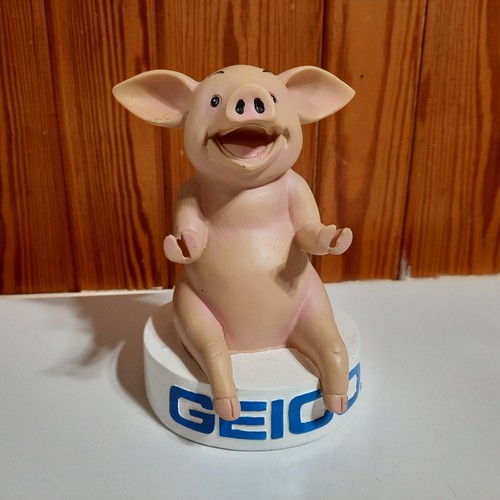 GEICO Maxwell The Pig TALKING Piggy Bank Rare Advertising Limited FREE ...