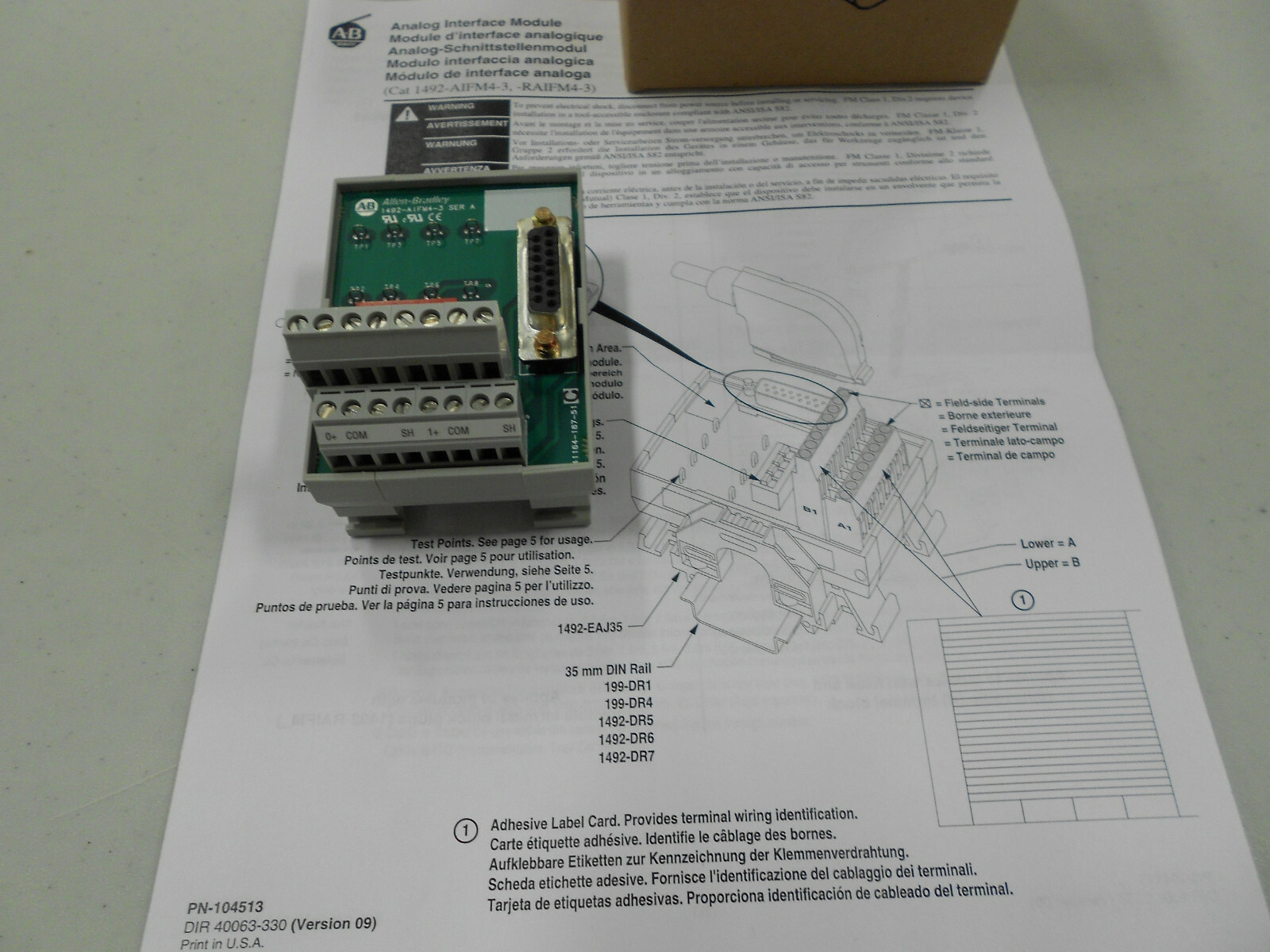 Allen Bradley 1492-AIFM4-3 IFM Module | eBay