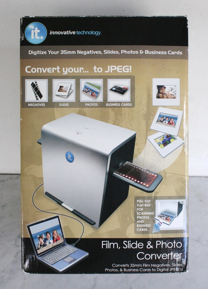 INNOVATIVE TECHNOLOGY Film Slide Photo Converter Scanner. ITNS-500 NEW ...