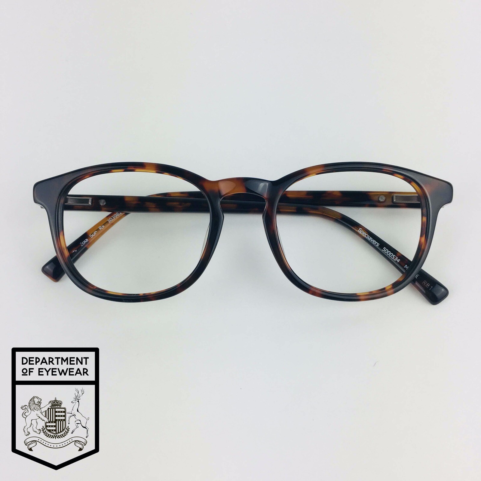 SPECSAVERS eyeglasses TORTOISE SQUARE glasses frame MOD: ZOLA SUNRX ...
