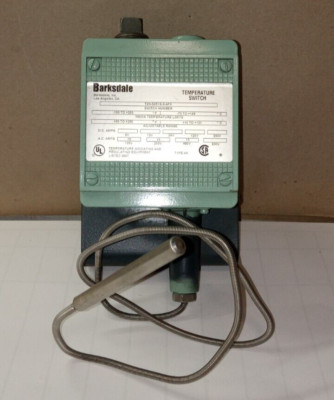 BARKSDALE TEMPERATURE SWITCH -73-149ºC 10-121ºC ADJ. RANGE T2H-S251S-A ...