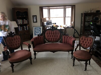 Three Piece Victorian Parlor Set | eBay