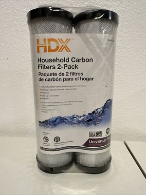 HDX UNIVERSAL HOUSEHOLD CARBON FILTER HDX2CF4 PACK WITH 2 FILTERS | eBay