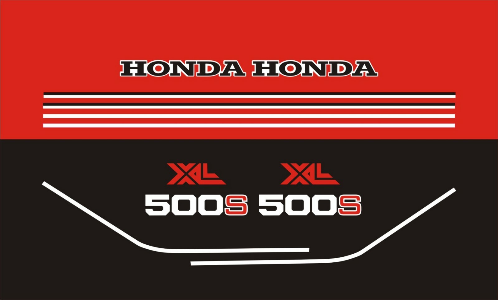 Honda XL500S Decal Kit 1980-81 | eBay