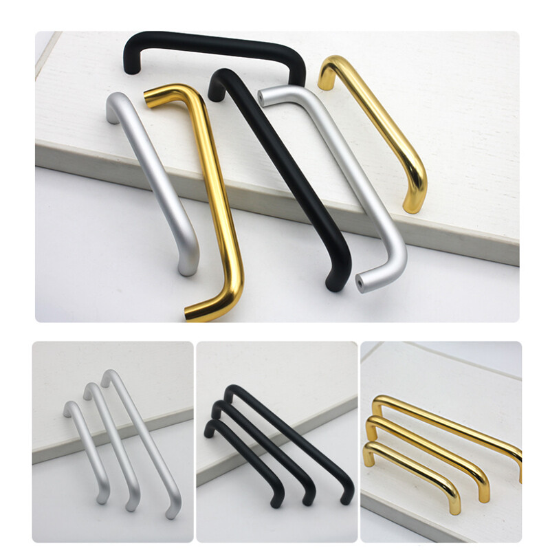 Aluminium Alloy Round Pull Handle Kitchen Cabinet Cupboard Drawer Door ...