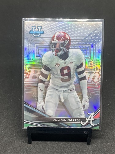 2022 Bowmans Best University Jordan Battle Rookie RC Refractor Parallel ...