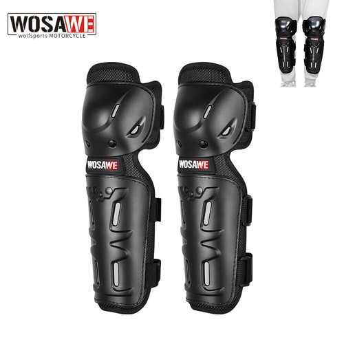 WOSAWE Motorcycle Shin Guards Knee Protector Motocross Bike Road Knee ...