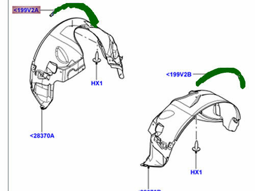 GENUINE LAND ROVER FRONT WHEELARCH PROTECTOR LR2 NEW LR001623 | eBay