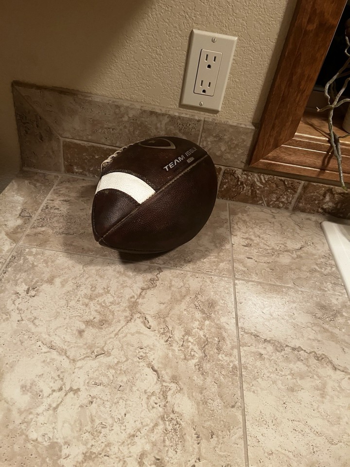 BRAND NEW Team Issue Real Leather Football - NFHS Official Size, GAME ...