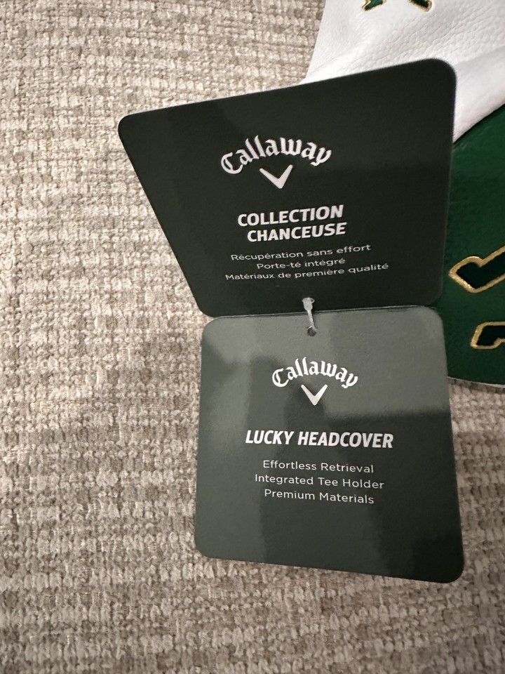 Callaway Lucky Driver Headcover - WhiteGreen - New 2025 | eBay