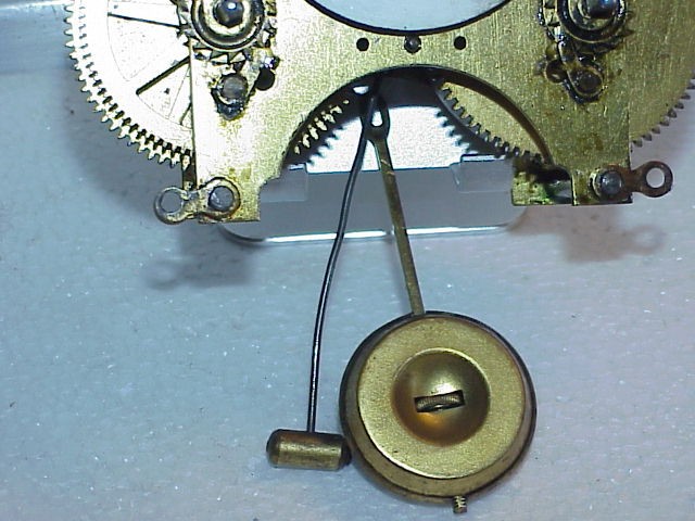 Antique Ansonia 5 ¼ ?? Open Escapement Clock Movement & Pendulum parts ...