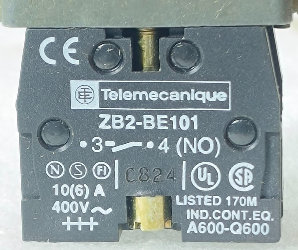 TELEMECANIQUE ZB2-BE101 POSITION SWITCH WITH CONTACT BLOCK 400V 10A ...