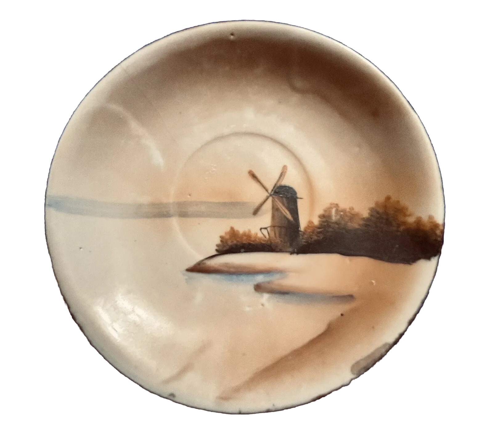 Vintage Meito China Windmill Hand Painted Plate Made In Japan | eBay