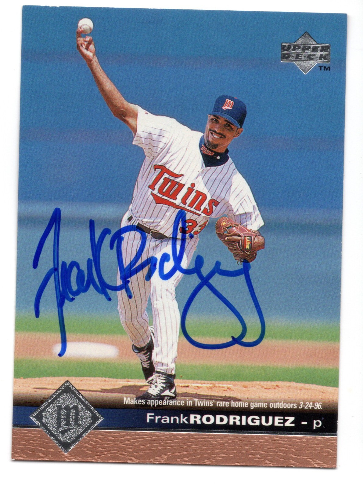 Frank Rodriguez Autograph On a 1997 Upper Deck - Minnesota Twins | eBay