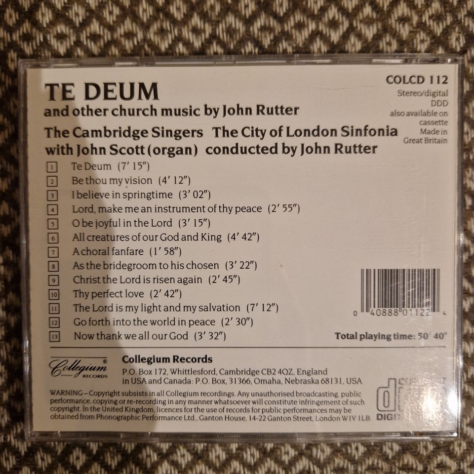 The Cambridge Singers, The City Of London Sinfonia* Conducted By John ...