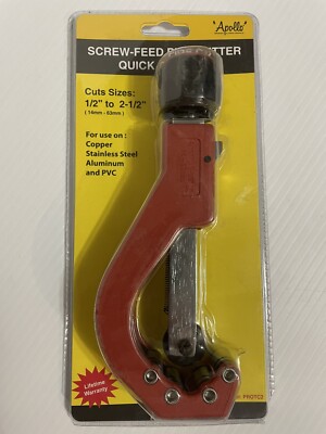 Apollo Quick Release Screw Feed Pipe Cutter Cuts 1/2 in. to 2 1/2 in ...