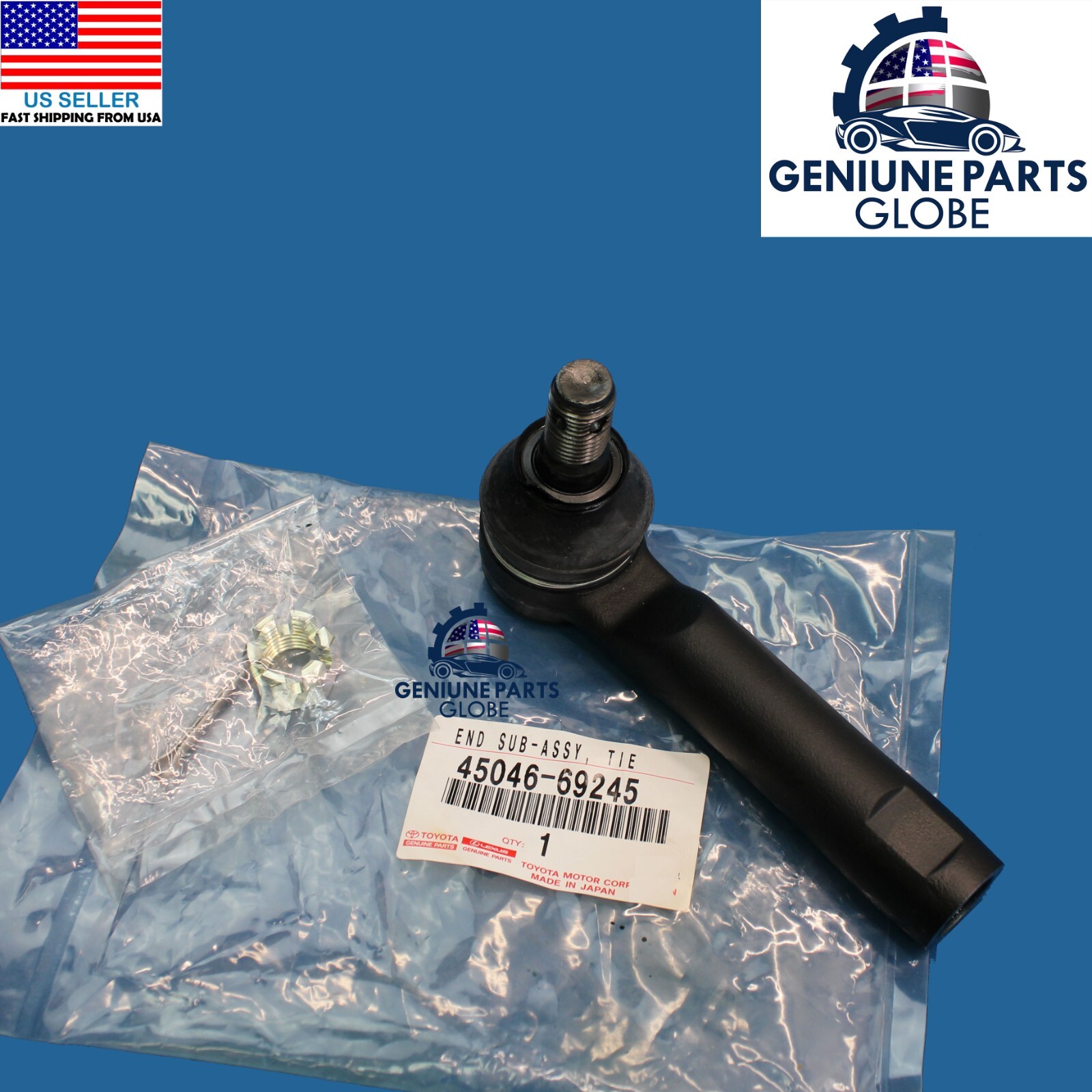 GENUINE TOYOTA 10-24 4RUNNER FJ CRUISE GX460 STEERING TIE ROD END 45046 ...