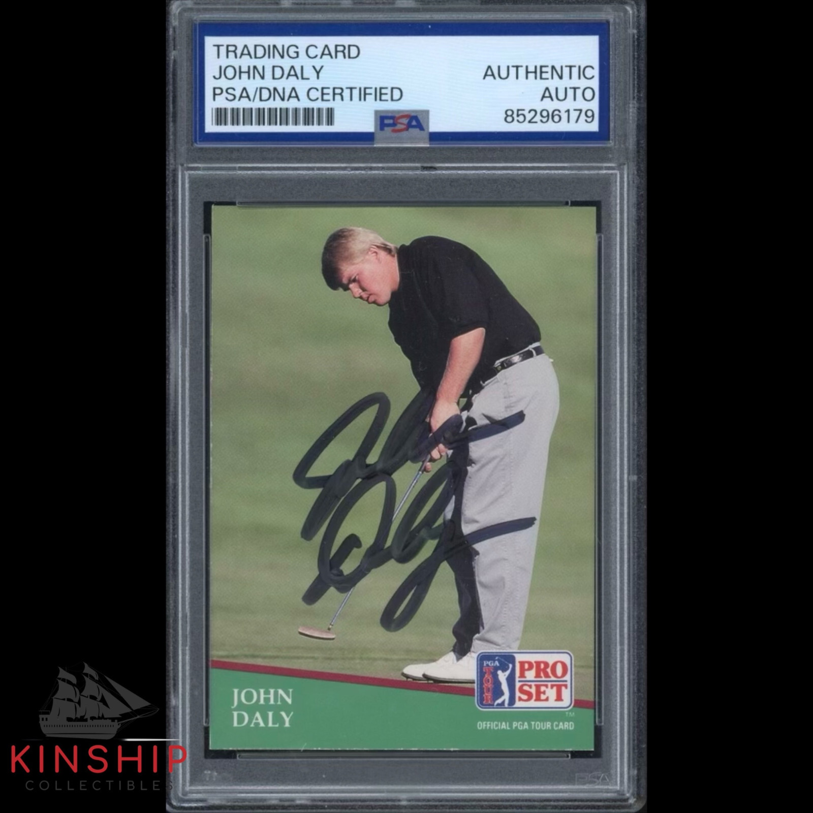 John Daly signed 1991 Pro Set Rookie Card PSA DNA Slab Golf Auto US ...