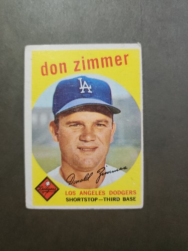 1959 Topps Don Zimmer #287 -Los Angeles Dodgers -VG | eBay