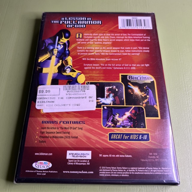 Bibleman PowerSource Superhero DVD Combating The Commandant of ...