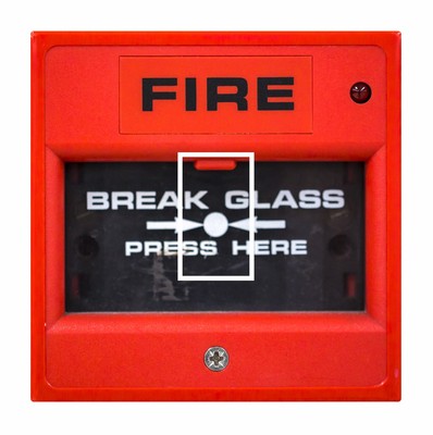 Funny Novelty Break Glass Fire Alarm Light Switch Vinyl Sticker Cover ...