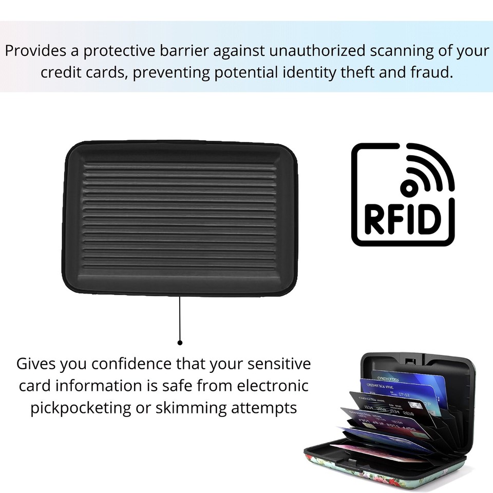 RFID CREDIT CARD HOLDER Case Protector Waterproof Anti-Theft ...