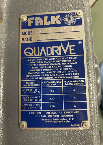 FALK 5115 J25 A QUADRIVE SHAFT MOUNTED SPEED REDUCER 24.874 RATIO | eBay