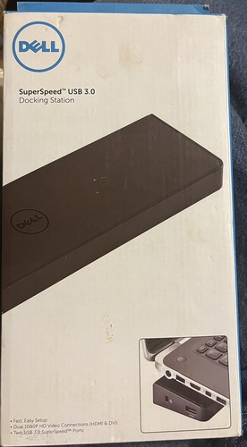 SuperSpeed Docking Station Dell D3000 USB 3.0 DVI HDMI Fast Gigabit ...
