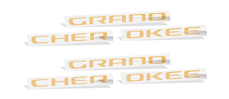 GRAND CHEROKEE Emblem Overlay Decals for 2022-2026 All new Jeep Grand ...