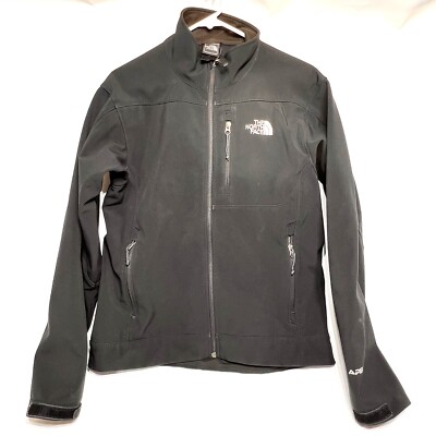 The North Face TNF Apex Softshell Jacket Mens Size Small Black | eBay