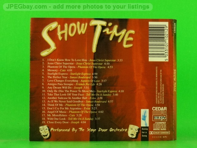 VARIOUS ARTISTS SHOW TIME (619) 19 Track CD Album Picture Sleeve MCPS ...