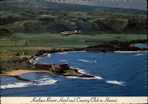 Kulima Resort Hotel and Country Club Oahu Hawaii Aerial vintage ...