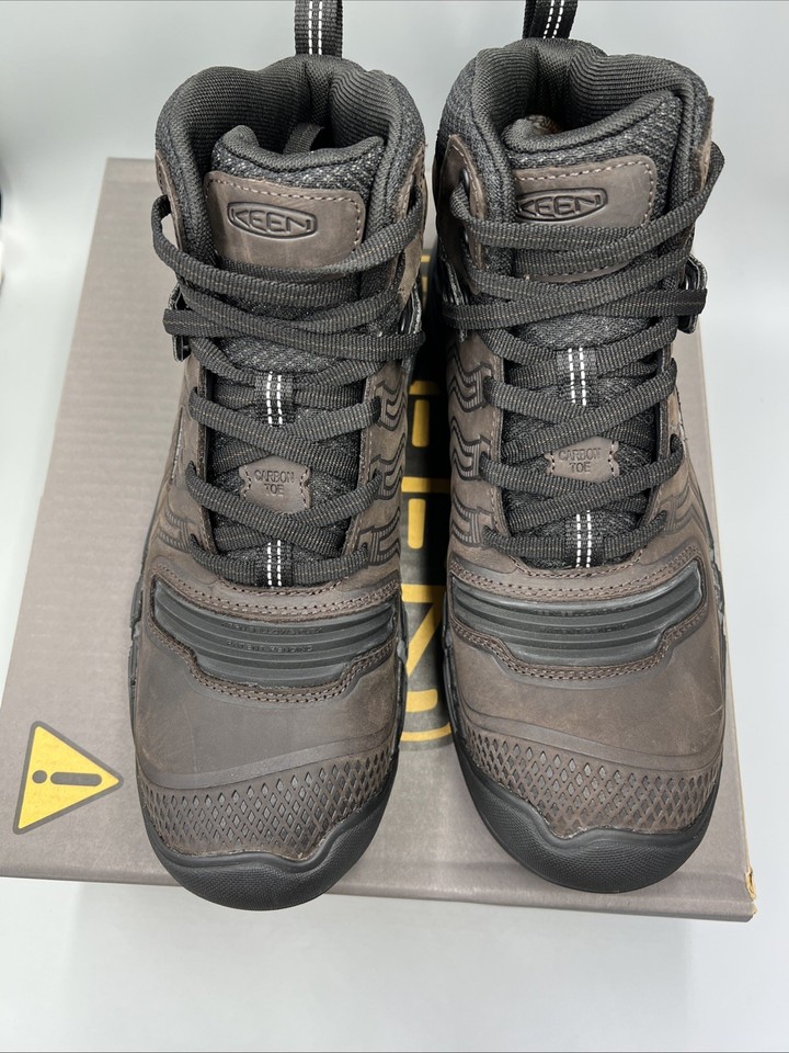 Keen Kansas City+ Mid Waterproof Carbon Toe Work Boots, Slip Resistent ...