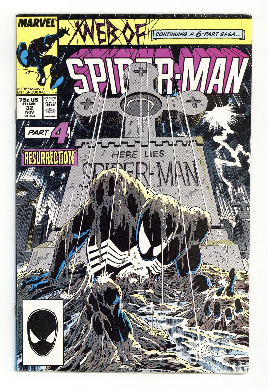 Web of Spider-Man #32D FN- 5.5 1987 | eBay